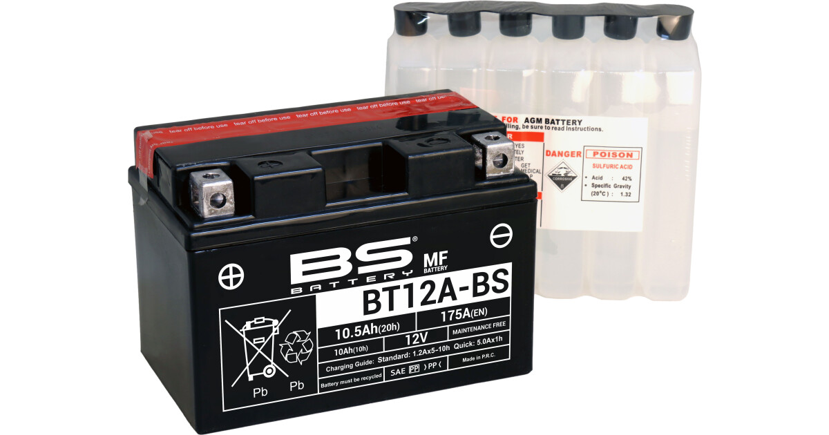 BS Battery BT12A-BS MF (cp) Maintenance Free - 140-300602