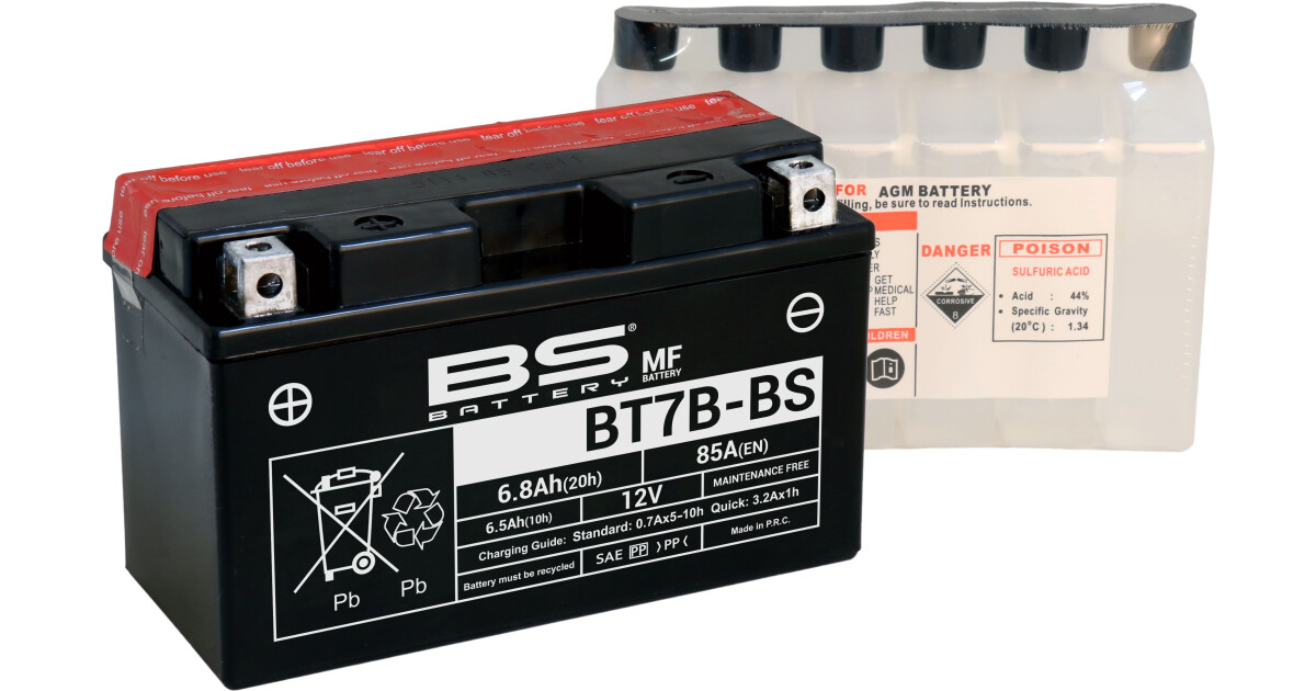 BS Battery BT7B-BS MF (cp) Maintenance Free - 140-300626
