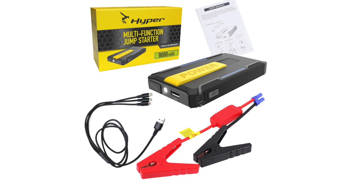 Hyper Power Station 9000 with Jump Starter - 146-1120