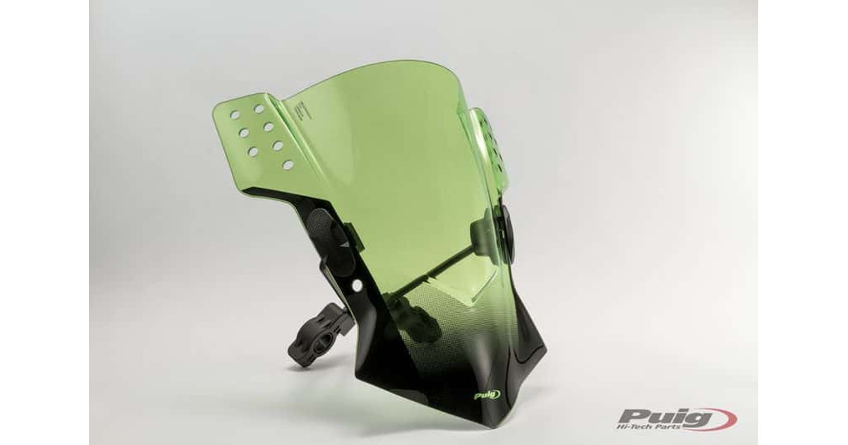 Puig Windshield Mod. Rafale Inazuma 250 13' C/Green - 33-6860V