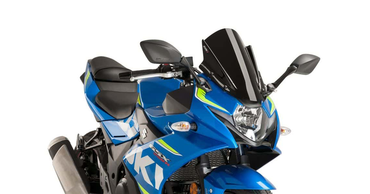 Puig Racing Screen Suzuki Gsx-R250 17-21'C/Black - 33-9722N