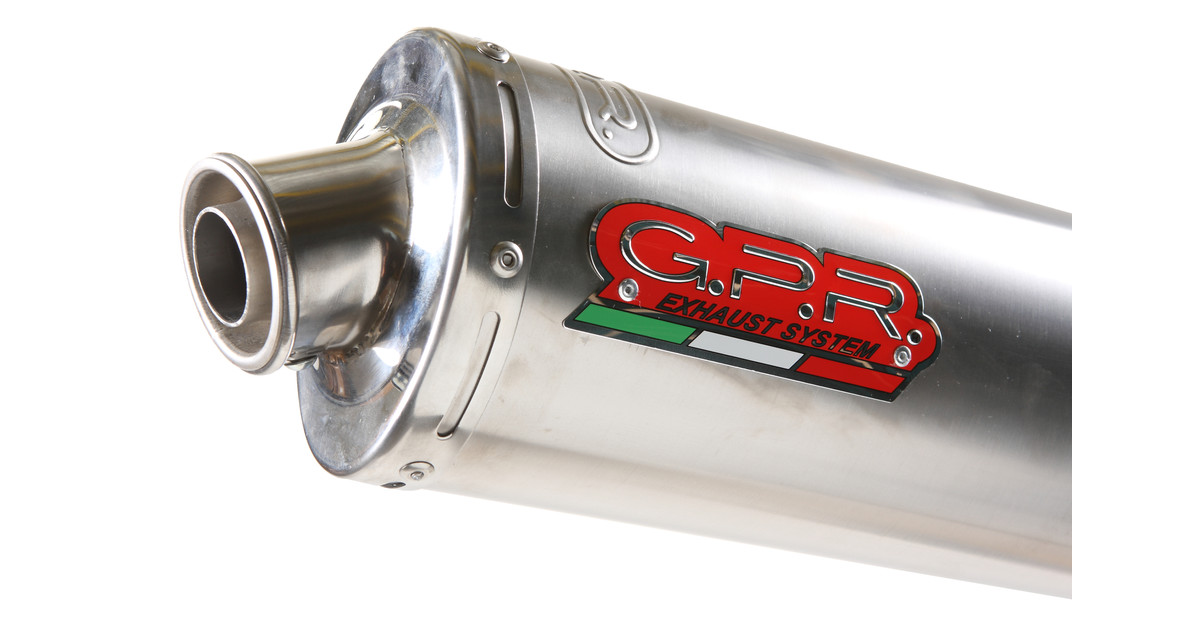 GPR Kawasaki Zrx 1100 1998/01 EC-Approv. bolt-on silencer Inox Tondo ...