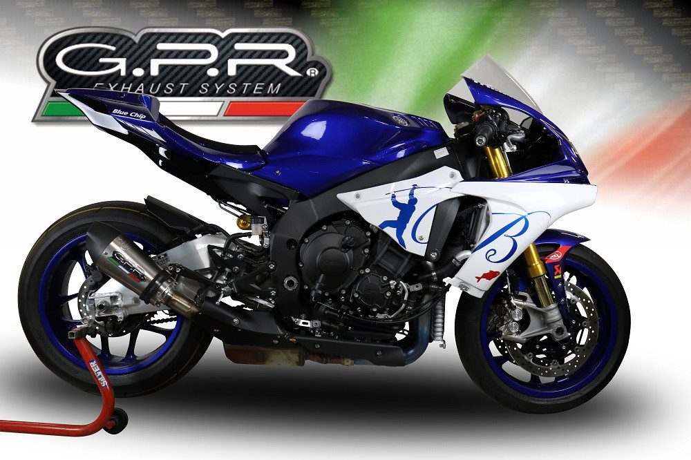 GPR Yamaha Yzf R1/R1-M 2017/20 e4 EC-Approv. slip-on exhaust GP Evo4 ...